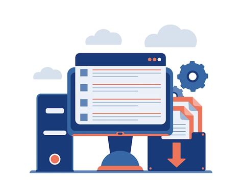 Premium Vector File Management Administration Searching Files In