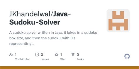 Github Jkhandelwaljava Sudoku Solver A Sudoku Solver Written In