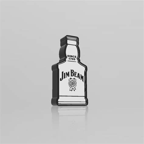 🍾 Jim Beam Bottle Lamp・free 3d File For 3d Printing・cults