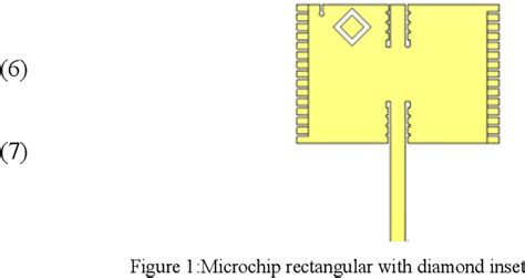 Figure 1 From Microchip Rectangular Patch Antenna With Diamond Inset For Iot Applications