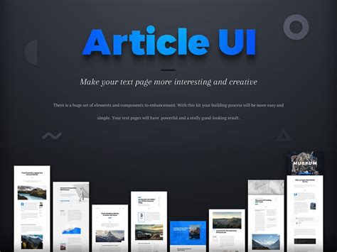 Article Ui Kit Sample Psd Mockuplove