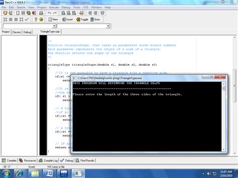 Define Enumeration Type Triangletype And Determine Triangle Shape