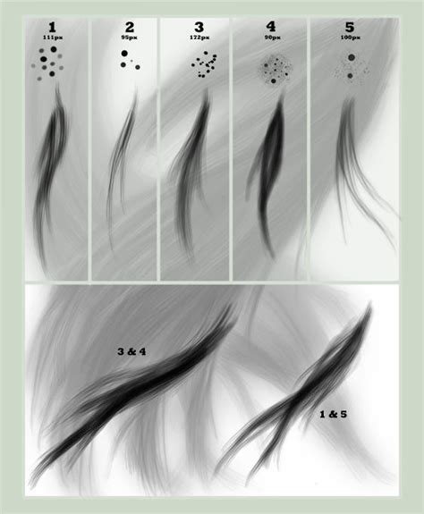 Hair Brush Set For GIMP By Cascade Studios On DeviantArt
