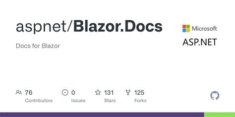 Github Aspnetblazordocs Docs For Blazor