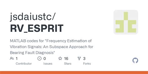 Github Jsdaiustc Rv Esprit Matlab Codes For Frequency Estimation Of Vibration Signals An