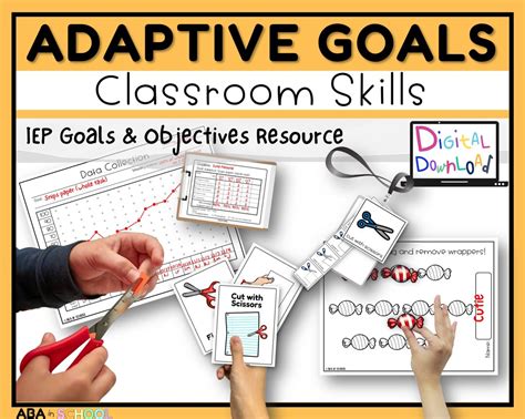 Fine Motor Skills Activity Iep Goal Cutting Activities And Classroom Skills Adaptive Iep