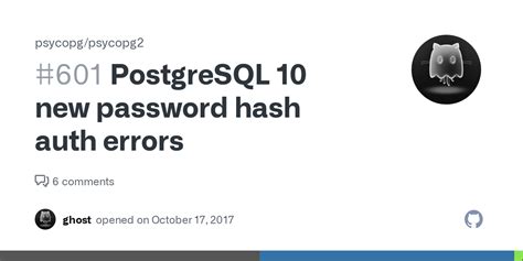 PostgreSQL New Password Hash Auth Errors Issue Psycopg Psycopg GitHub