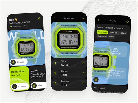 Casio G-SHOCK App by Roma Golenkin on Dribbble