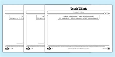 👉 Count Objects Differentiated Maths Worksheets Twinkl