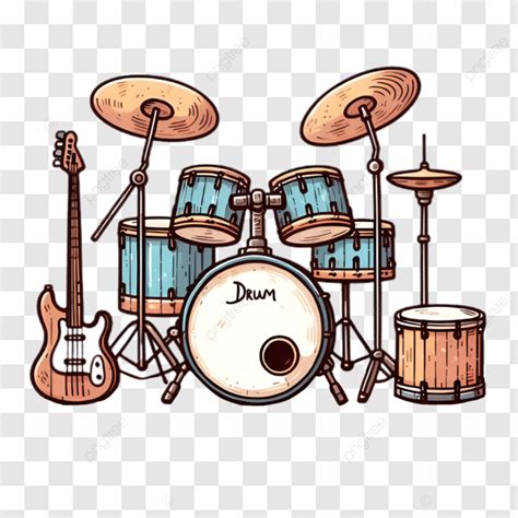 밴드 드럼 세트 그림 북 드럼 세트 밴드 Png 일러스트 및 이미지 에 대한 무료 다운로드 Pngtree