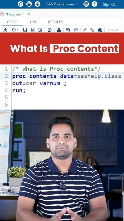 What Is Proc Content In Sas Sasprogramming Learnsas Youtube
