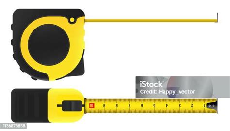 창조적 인 벡터 일러스트 레이 션의 테이프 측정 측정 도구 통치자 미터 투명 한 배경에 고립 아트 디자인 룰렛 템플릿입니다 추상적인 개념 그래픽 요소 줄자에 대한 스톡 벡터