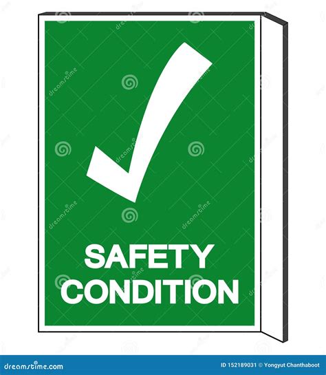 Safety Condition Symbol Vector Illustration Isolate On White Background Label Eps10 Stock