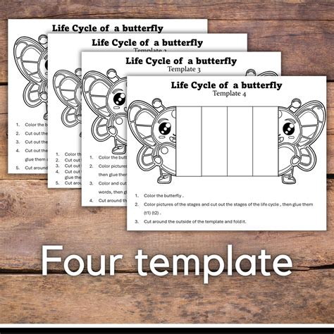 Life Cycle Of A Butterfly Cut And Paste Foldable Sequencing Craft