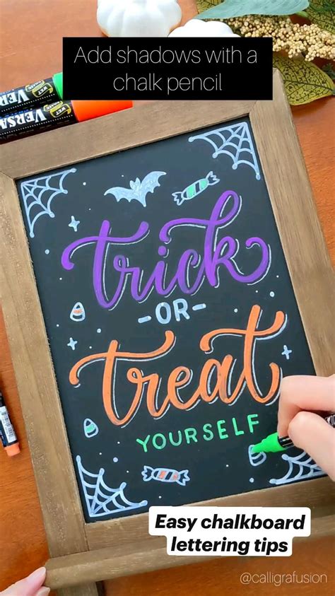 Easy Chalkboard Lettering Tips Halloween Sign Artofit