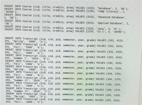Solved In Mysql Find Queries And Outputs Using This Code And