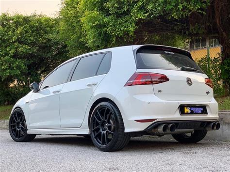 Volkswagen Golf R Mk7 White Work Emotion Cr Kiwami