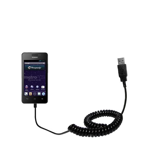 Coiled Power Hot Sync Usb Cable Suitable For The Huawei Valiant With Both Data And Charge