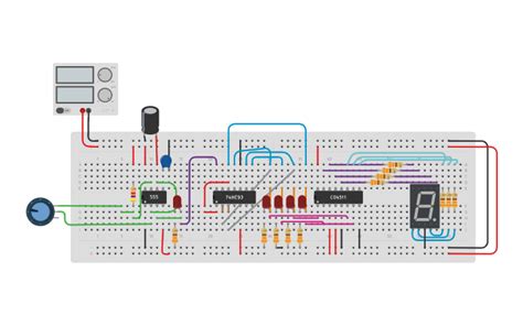 circuit design contador mod 10 tinkercad
