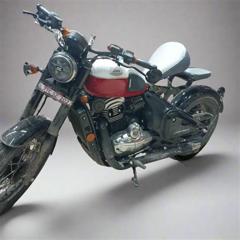 Foldable Modular Original Fabric Seat For Jawa 42 Bobber Sans Classic Parts