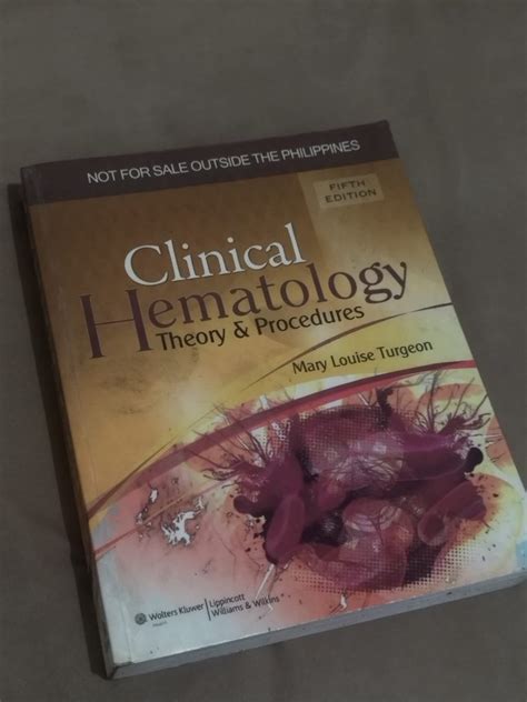 Clinical Hematology Book For Sale Hobbies And Toys Books And Magazines Textbooks On Carousell