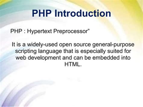Introduction To Phpppt