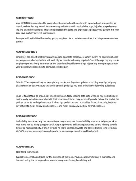 Script Partial Pdf Insurance Life Insurance