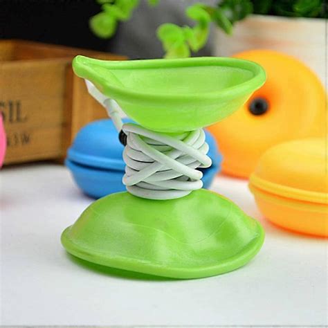 Portable Round Usb Data Cable Silicone Organizer Random Color 5