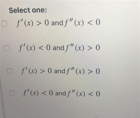 Solved Consider The Function Represented In The Table Below