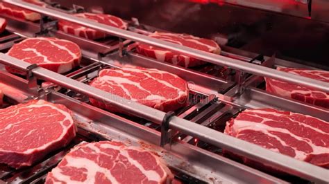 Industrial Meat Processing And Packaging Automation Generative Ai Stock