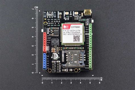 Sim7000c Arduino Nb Iot Lte Gnss Gprs Gps Expansion Shield Dfrobot