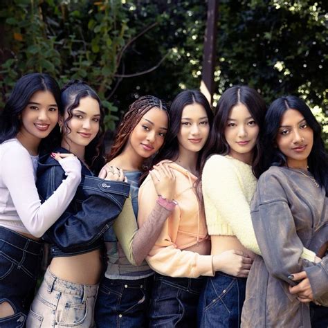 Katseye Katseye Gap Collab Katseye Gap Photo Katseye Cute Group Photo