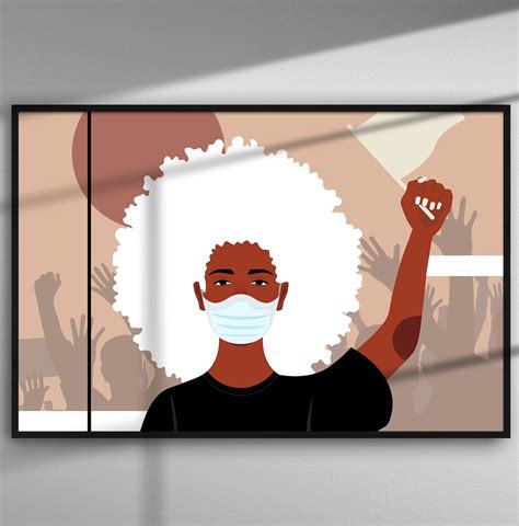 Protest Poster Civil Rights Print Black Lives Matter Abstract