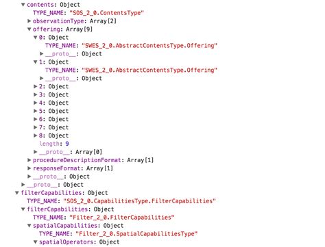 Unmarshalling Sos Getcapabilities Via Jsonix Yields Only Abstract Offering Data Stack Overflow