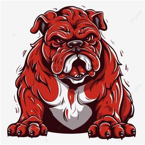 조지아 불독 벡터 화난 붉은 불독 강아지 만화 상표 클립 아트 Png 일러스트 및 벡터 에 대한 무료 다운로드 Pngtree