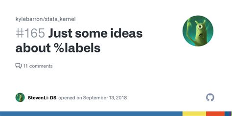 Just Some Ideas About Labels Issue 165 Kylebarron Stata Kernel GitHub