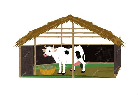 Cow Shed Clipart
