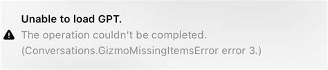 Unable To Load Gpt Only Custom Gpts Bugs Openai Developer Community