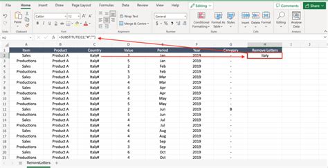 how to remove letters from multiple cells in excel printable forms