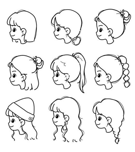 女孩侧面简笔画 女孩侧面简笔画全身 苗苗知道