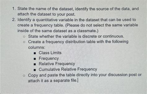 Solved State The Name Of The Dataset Identify The Source Chegg