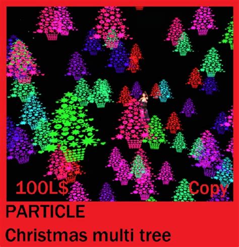 Second Life Marketplace Particle Multi Christmas Tree