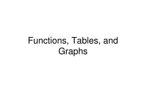PPT Functions Tables And Graphs PowerPoint Presentation Free Download ID