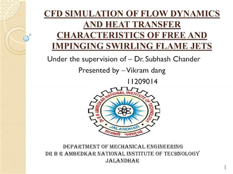 pdf cfd simulation of flow dynamics and heat transfer dokumen tips