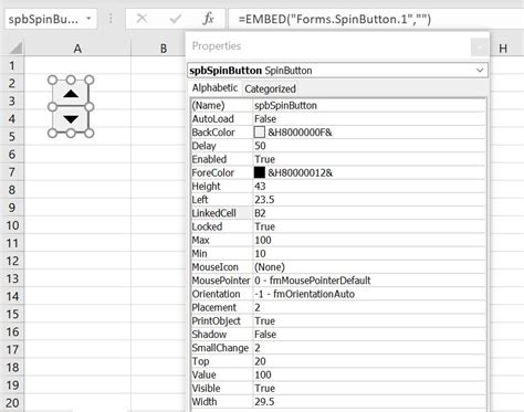 Spin Button Excel Vba Automate Excel