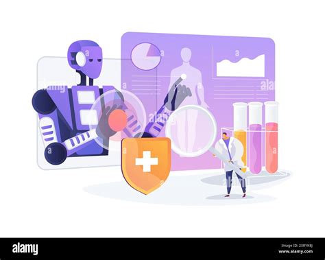 Ai Supported Medical Research Abstract Concept Vector Illustration Stock Vector Image And Art Alamy