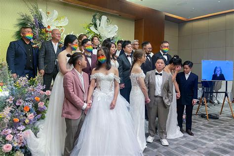 A Us Officiant Marries 10 Same Sex Couples In Hong Kong Via Video Chat The Independent
