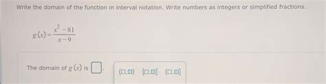 Solved Write The Domain Of The Function In Interval