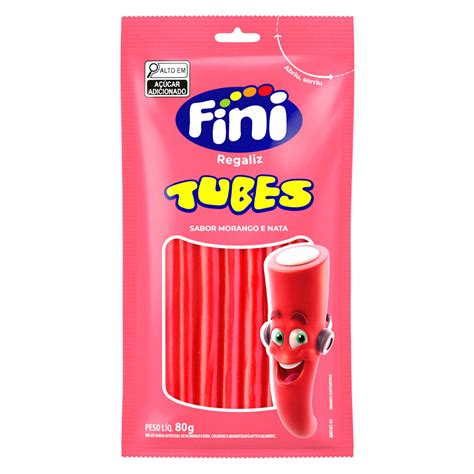Fini Tubes De Morango 80g