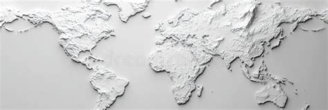 Global Satellite View World Map Relief A Textured 3d Of A World Map